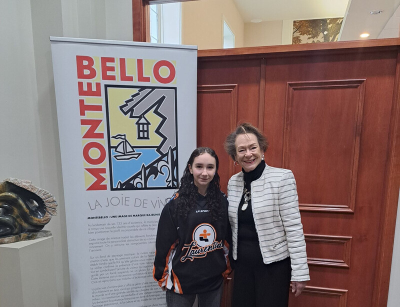 Montebello est fier de supporter une jeune athlète du village.